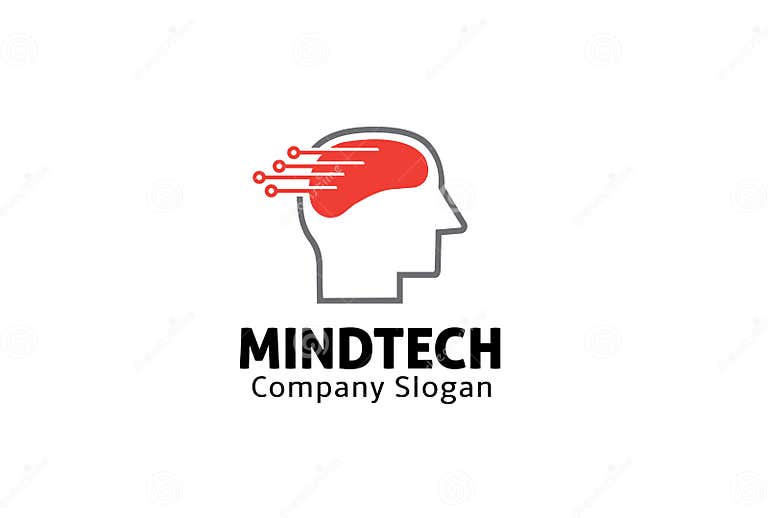 Mind Tech Logo Symbol Design Illustration Stock Vector - Illustration ...