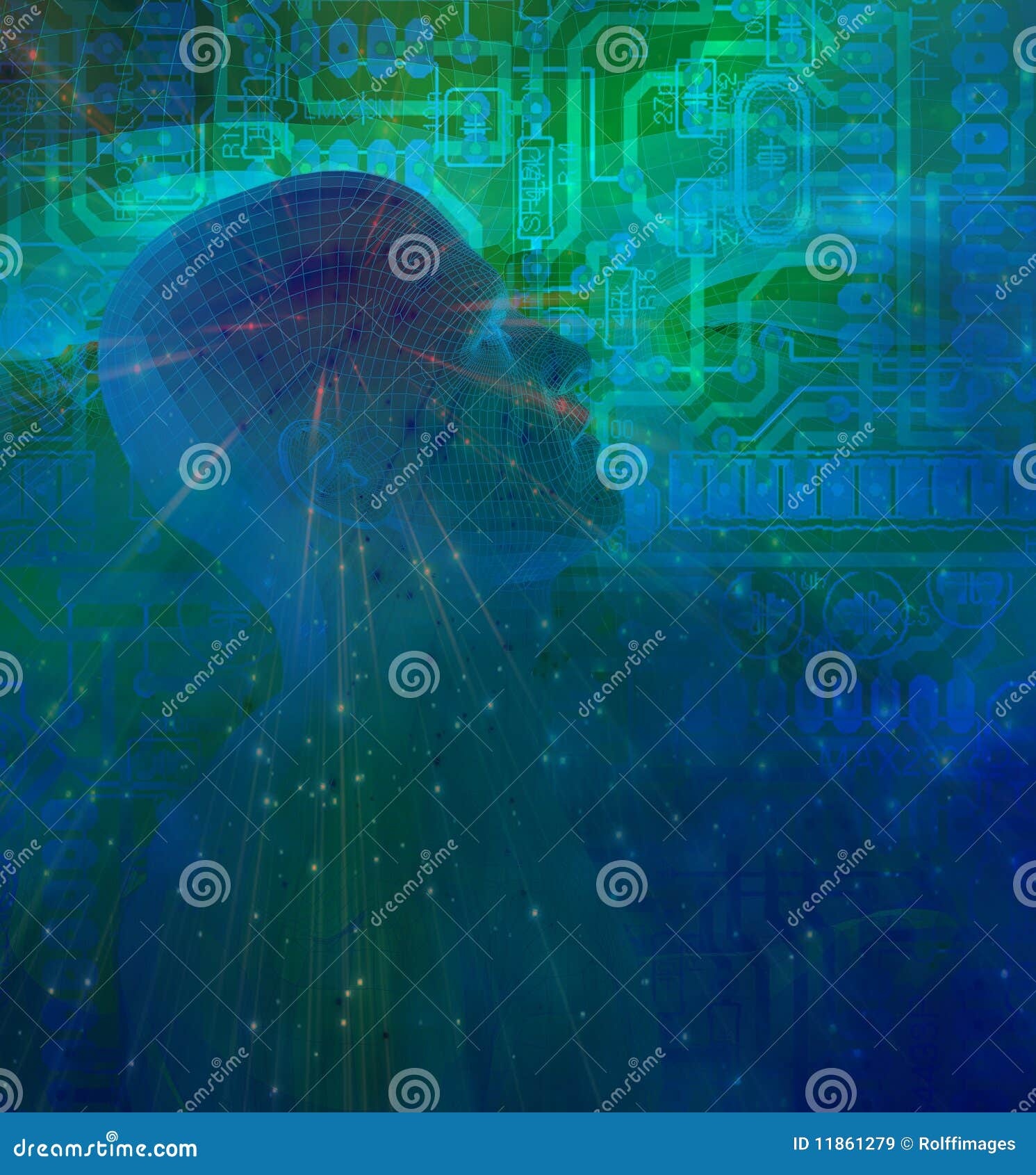 Mind Technology stock illustration. Illustration of color - 11861279