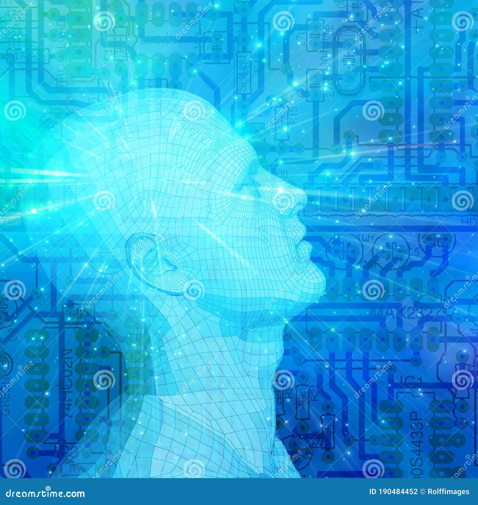 Mind Technology stock illustration. Illustration of detail - 190484452