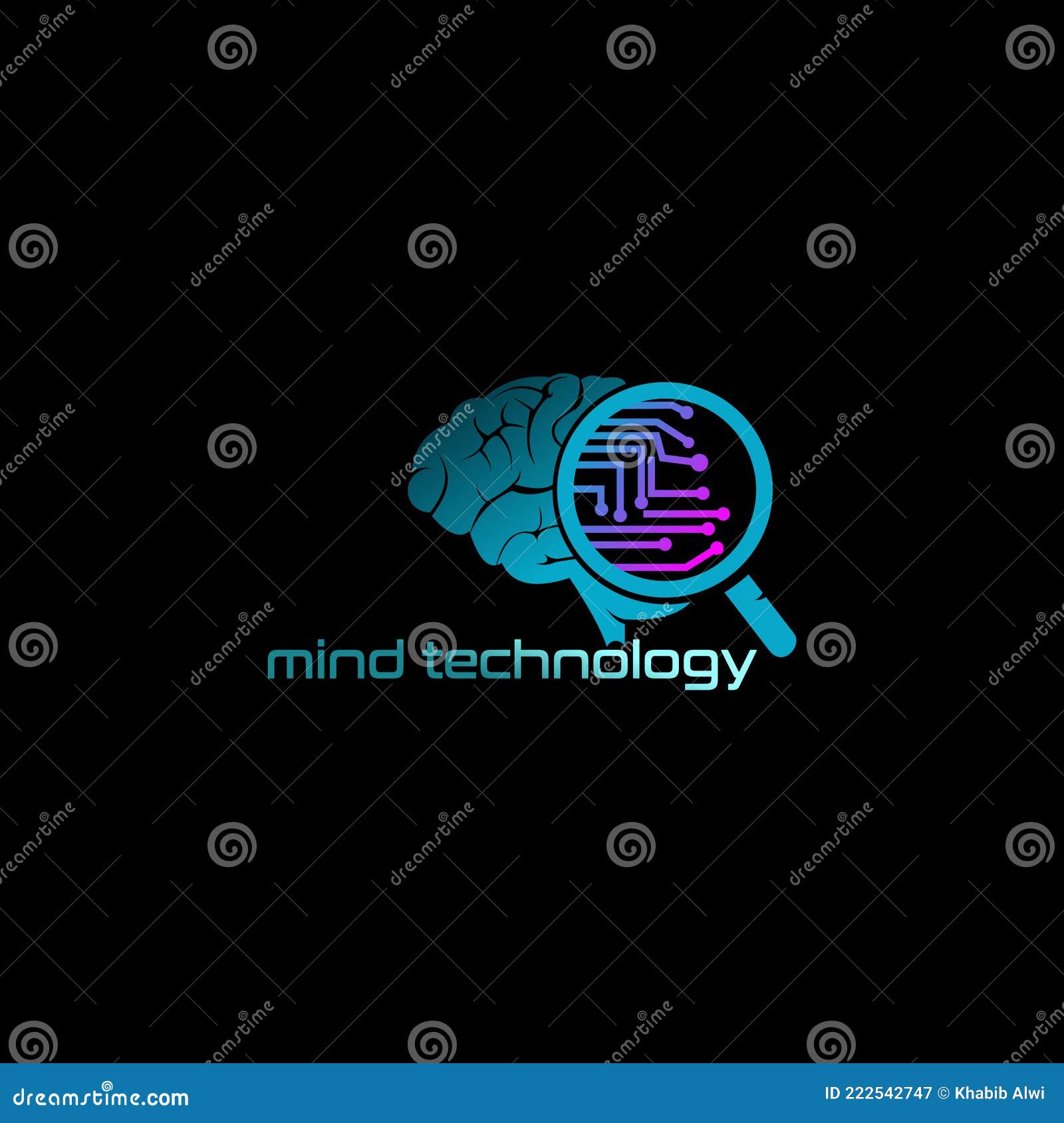 Mind technology / logo stock vector. Illustration of intelligence ...