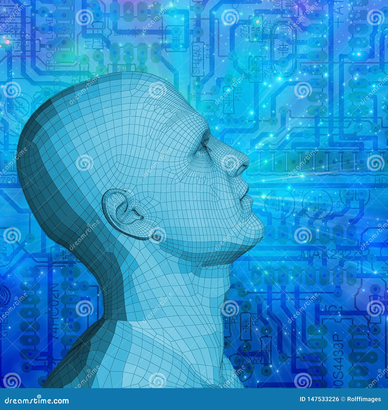 Mind Technology stock illustration. Illustration of detail - 147533226