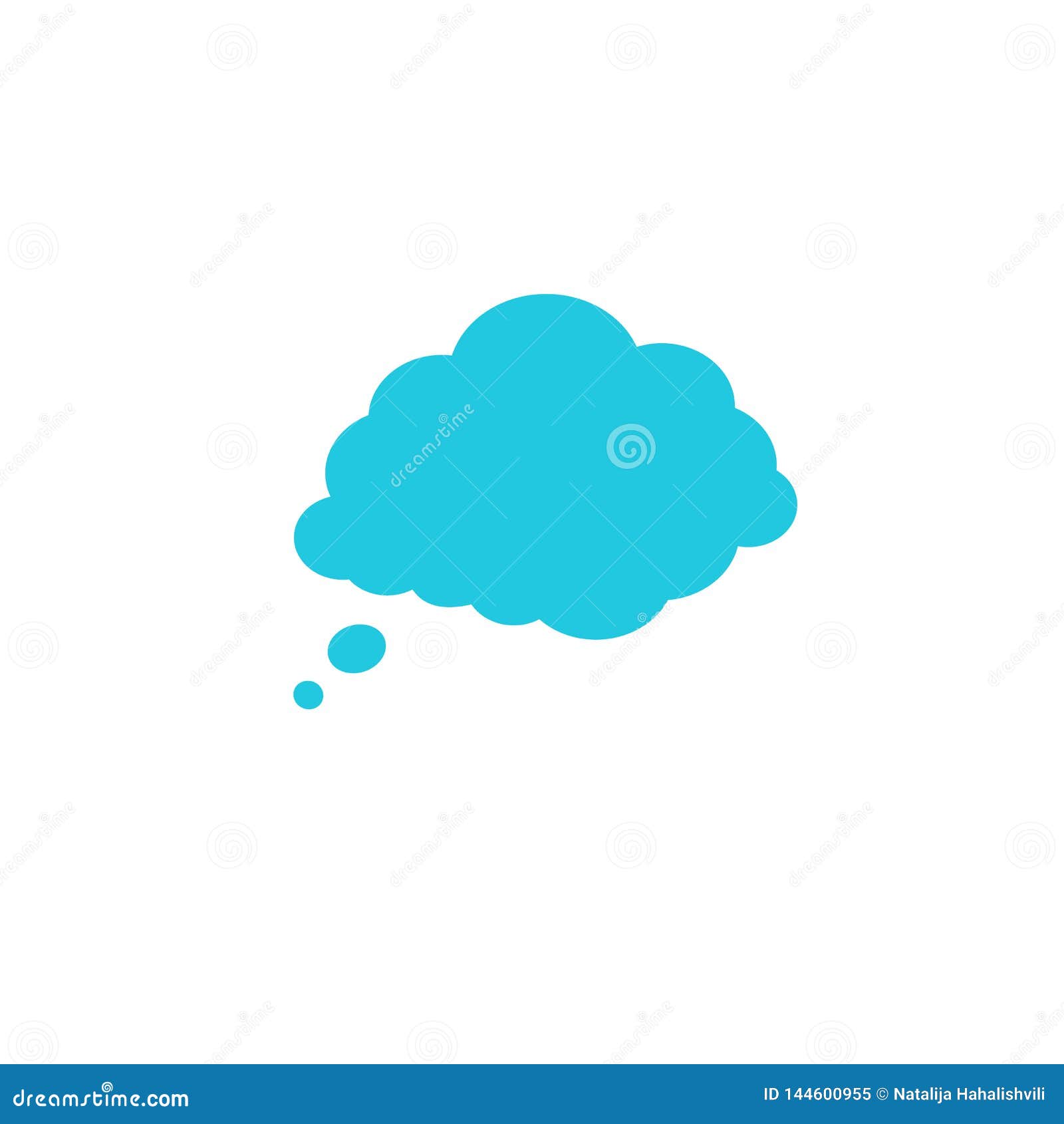 Mind Thought Balloon. stock vector. Illustration of forum - 144600955