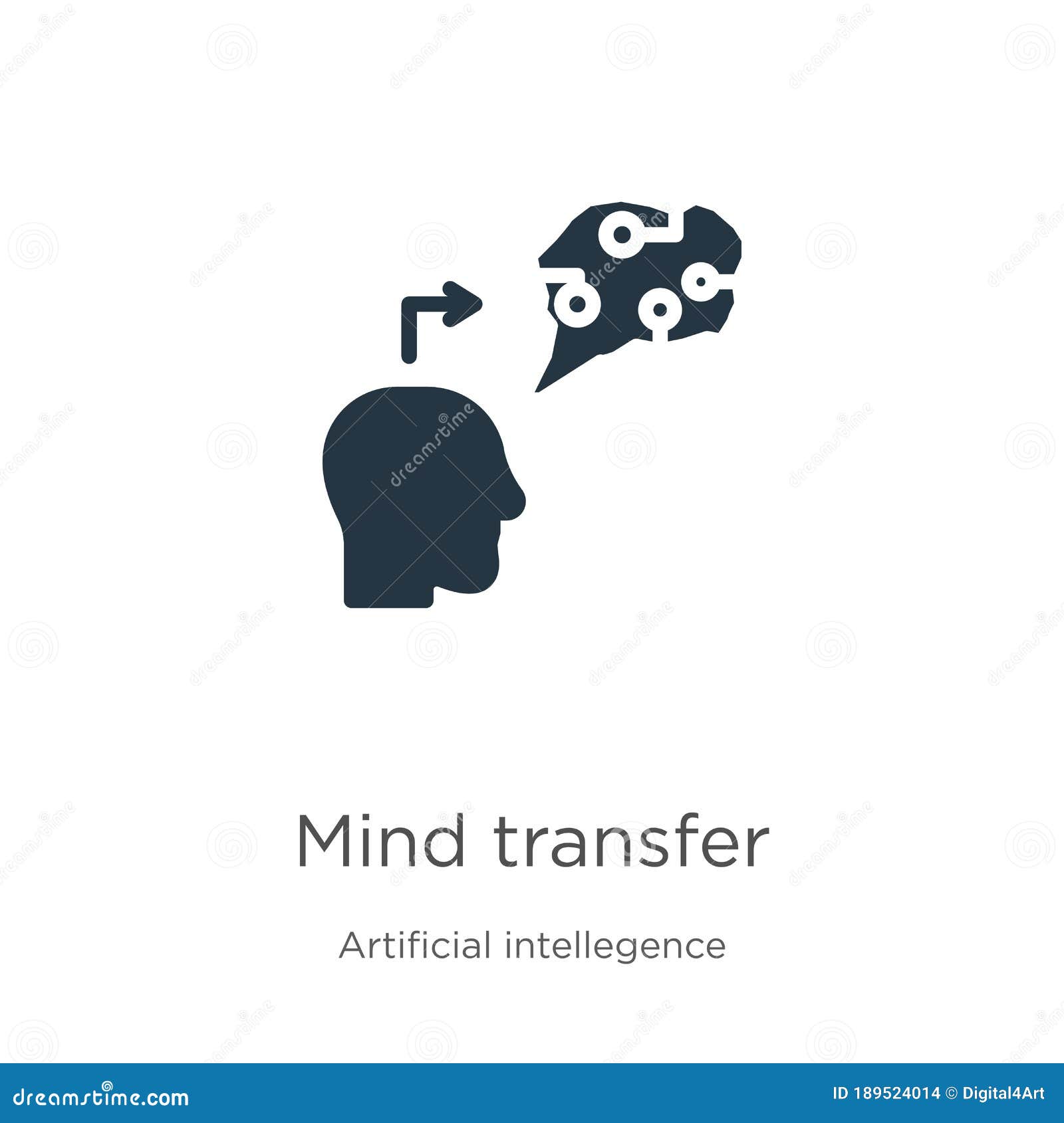 Mind Transfer Icon Vector. Trendy Flat Mind Transfer Icon from ...