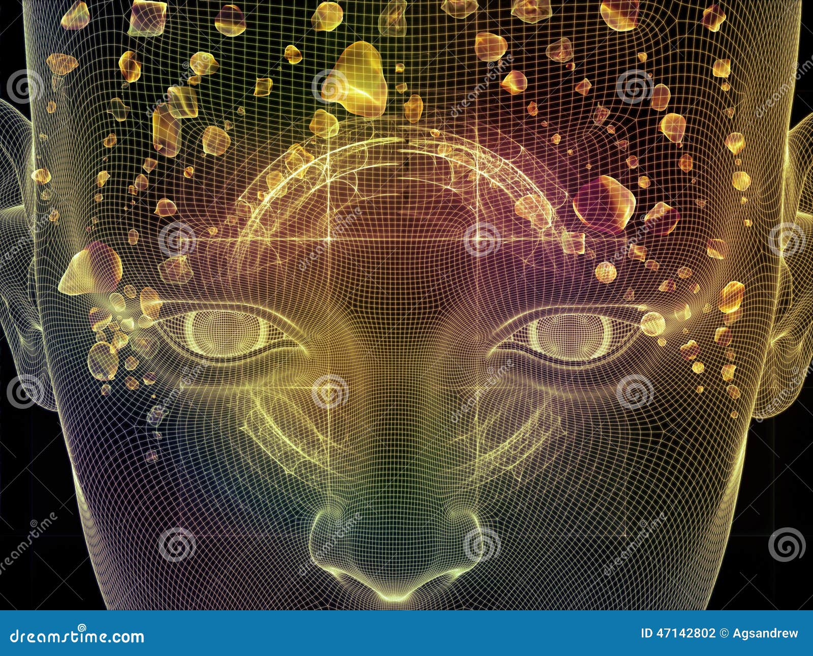 Mind Vision stock illustration. Illustration of fractal - 47142802