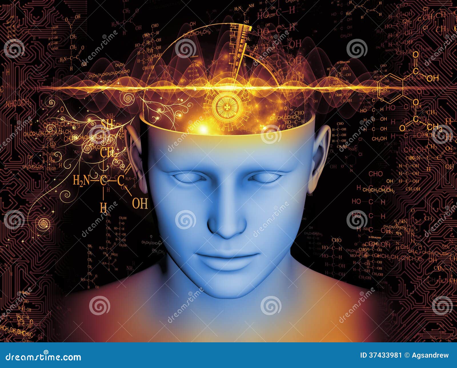 Mind Visualization stock illustration. Illustration of element - 37433981