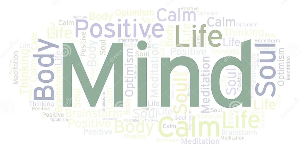 Mind word cloud stock illustration. Illustration of typography - 132641674