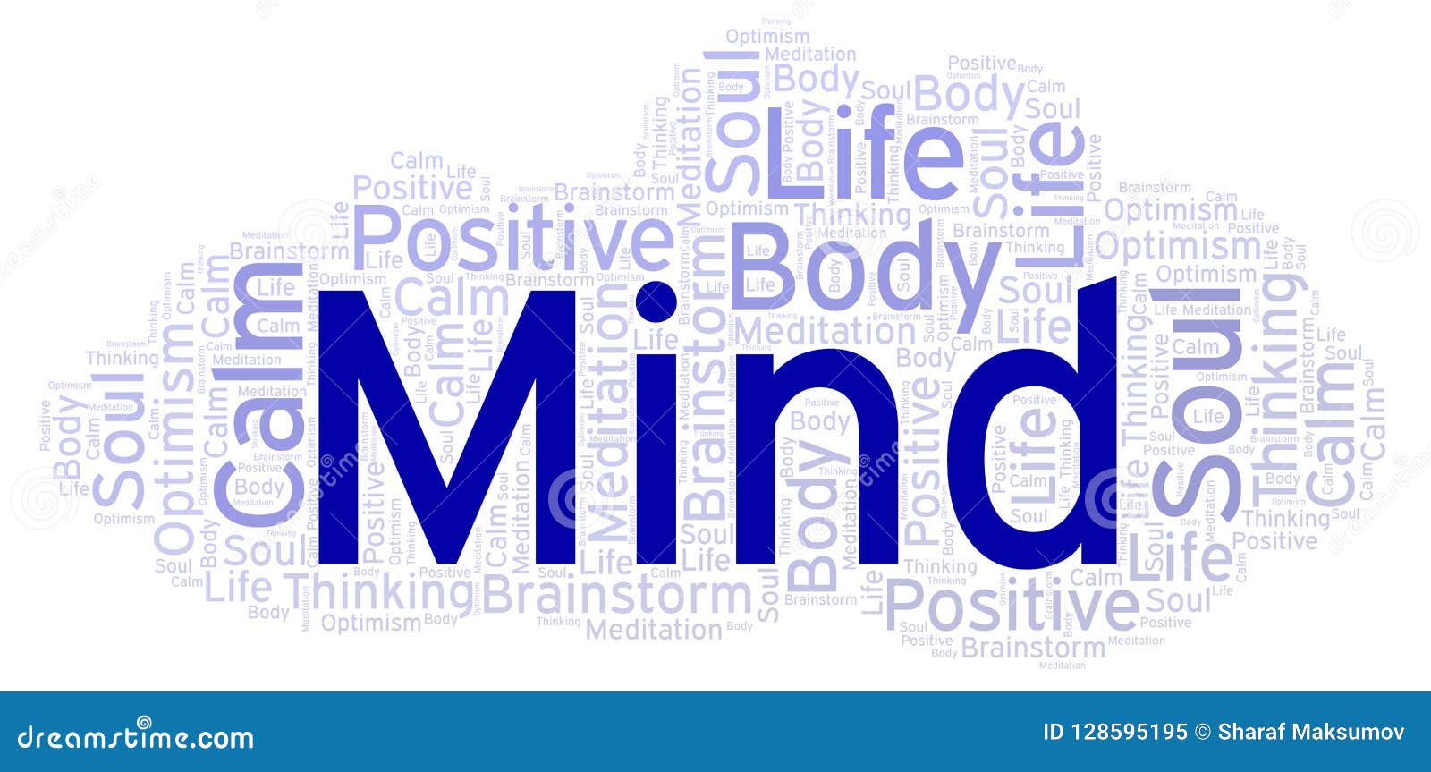 Mind word cloud. stock illustration. Illustration of soul - 128595195