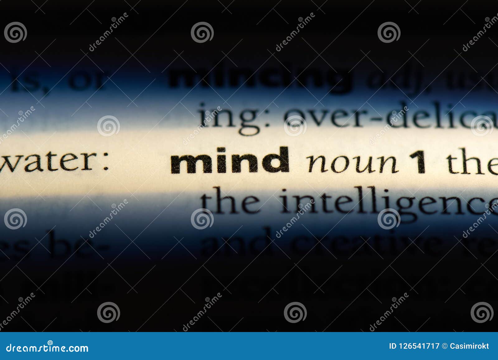 Mind stock image. Image of printed, definition, text - 126541717