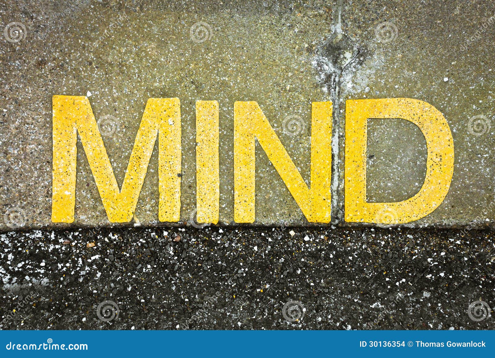 Mind sign stock photo. Image of text, stone, paint, cautious - 30136354