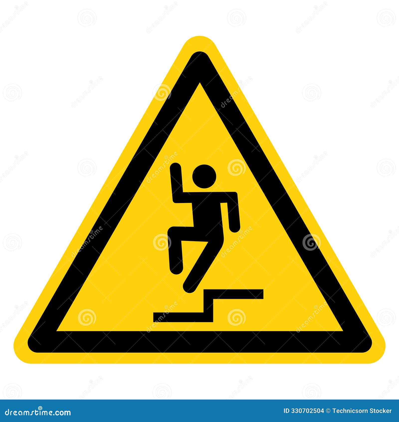 Mind Your Step Symbol Sign,Vector Illustration, Isolated on White ...