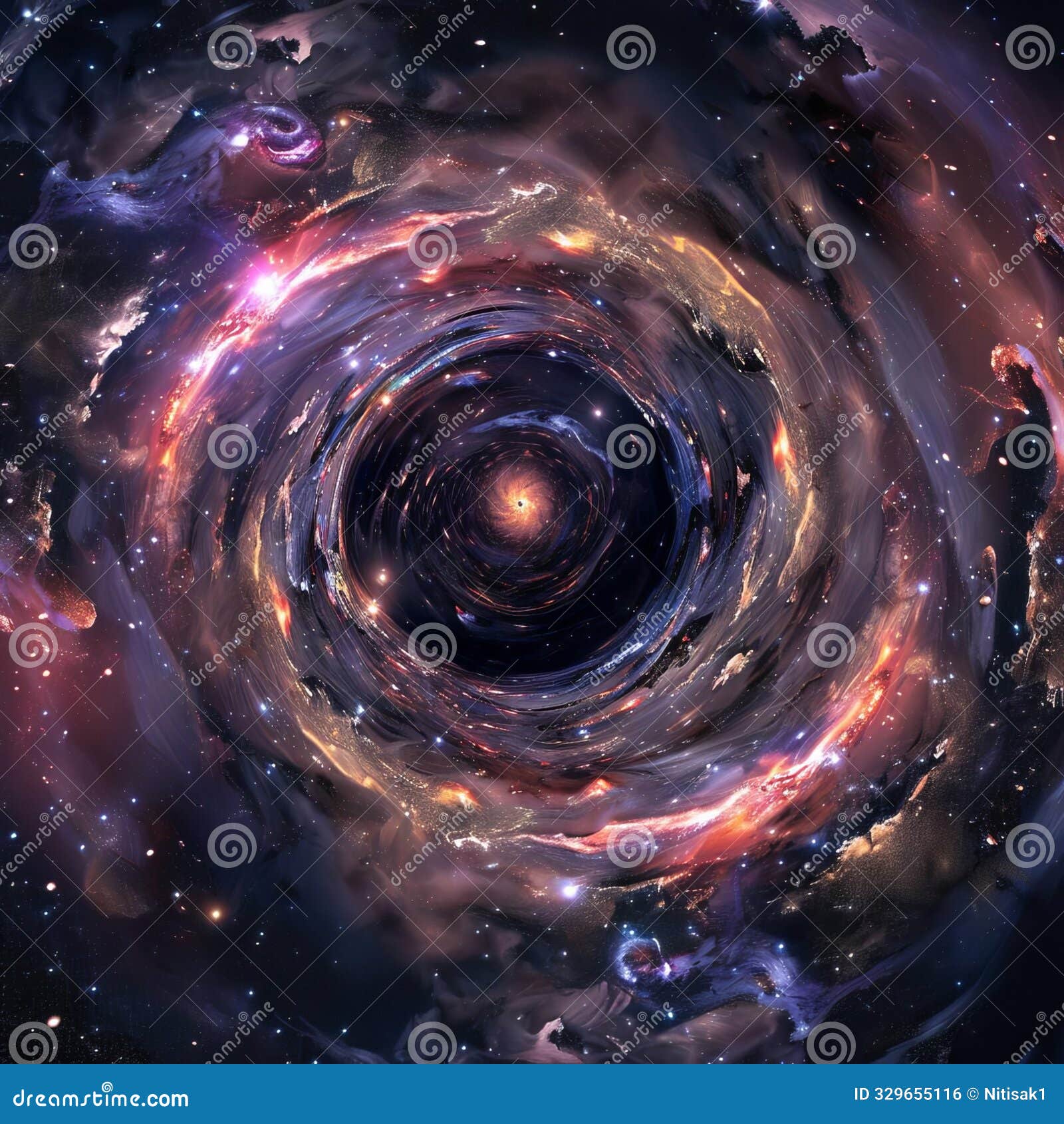 94 Mindbending 3D Cartoon Cosmic Phenomenon of a Black Hole Devouring ...