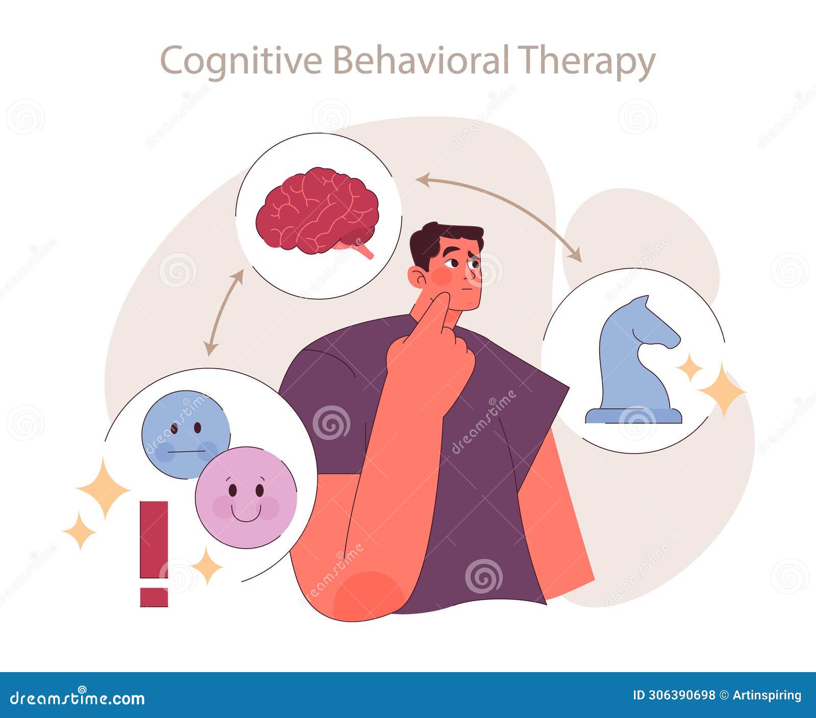 Mindful Pathways concept. stock vector. Illustration of adaptability ...