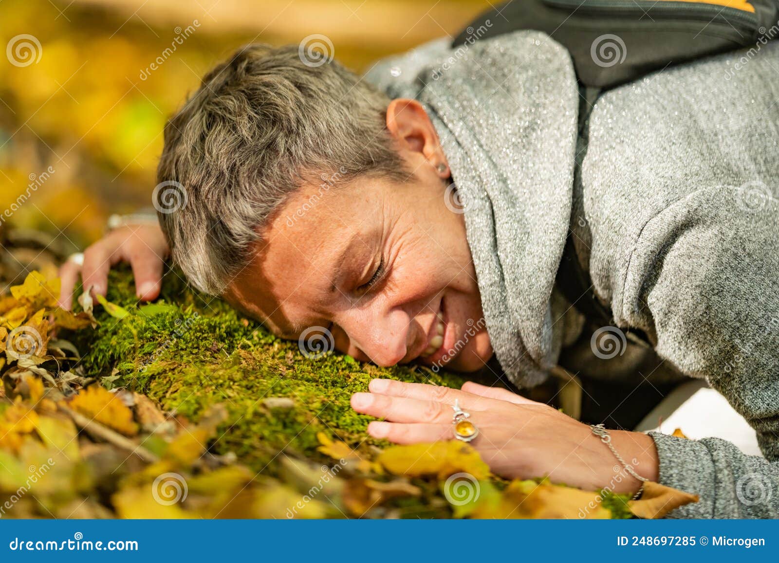 Mindfulness and Grounding Concept. Mindful Woman Practicing Grounding ...