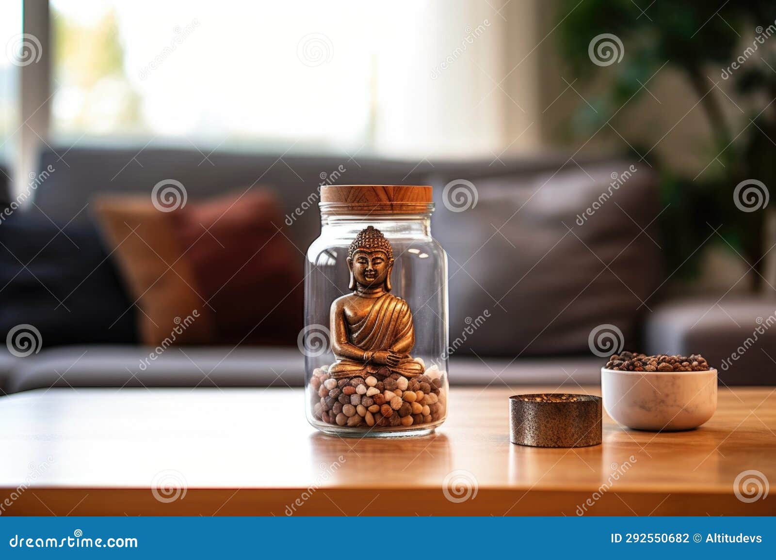 A Mindfulness Jar on the Table Stock Photo - Image of mental, health ...