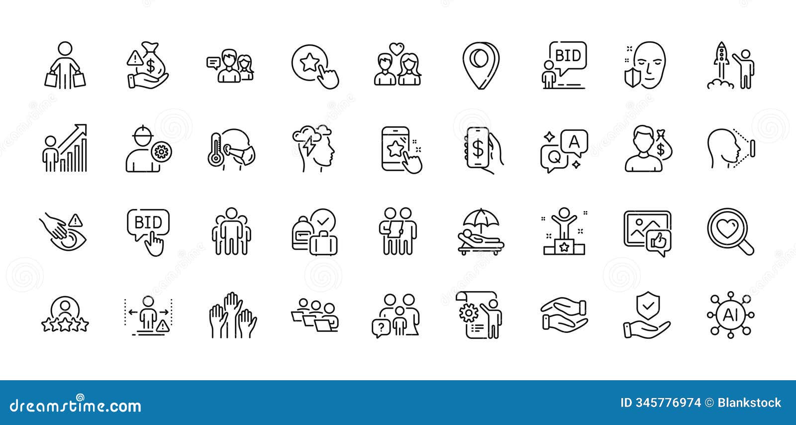 Mindfulness Stress, Calculator And Line Graph Icons Set. Accounting Report Sign. Vector ...