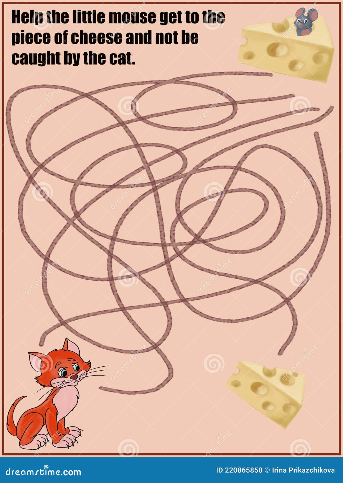 Mindfulness Task. Digital Art. Children S Puzzle.Attention Game. Stock ...