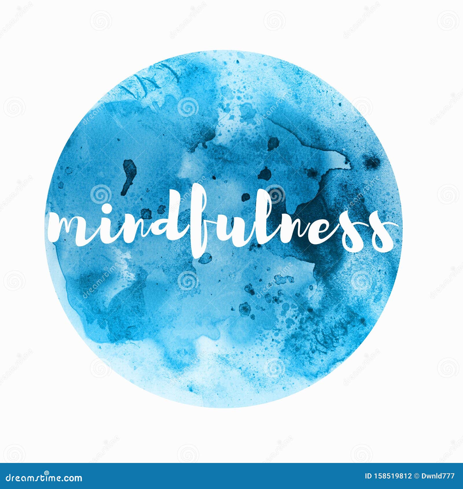 Mindfulness Word Written in Blue Watercolor Circle Stock Illustration ... Mindfulness Word Written in Blue Watercolor Circle Stock Illustration ...