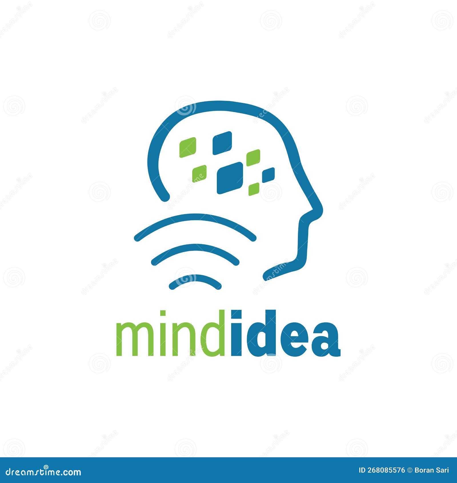 Mind Idea Brand, Symbol, Design, Graphic, Minimalist.logo Stock Vector ...