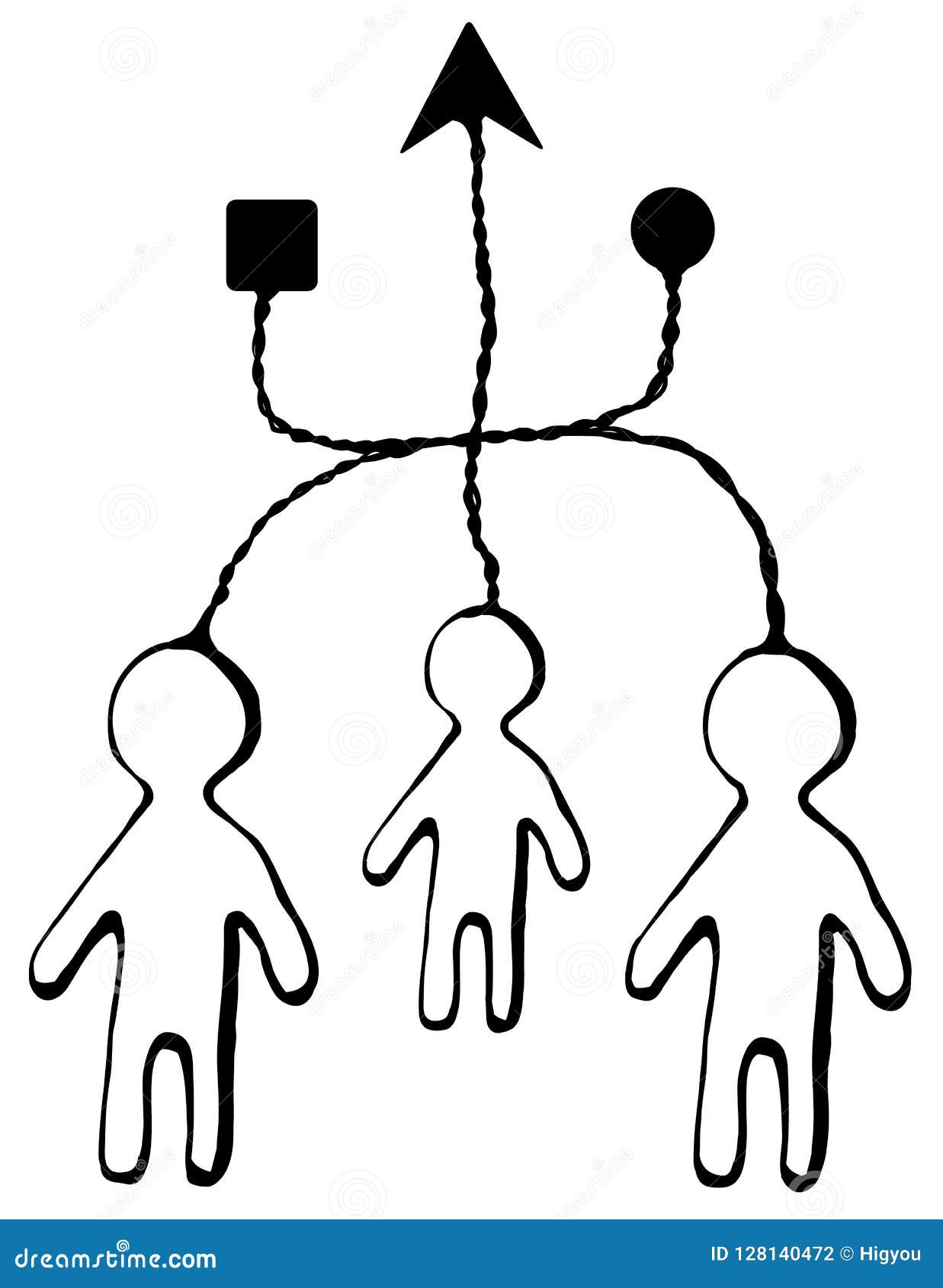 Minds Connectivity Abstract Stock Vector - Illustration of isolated ...