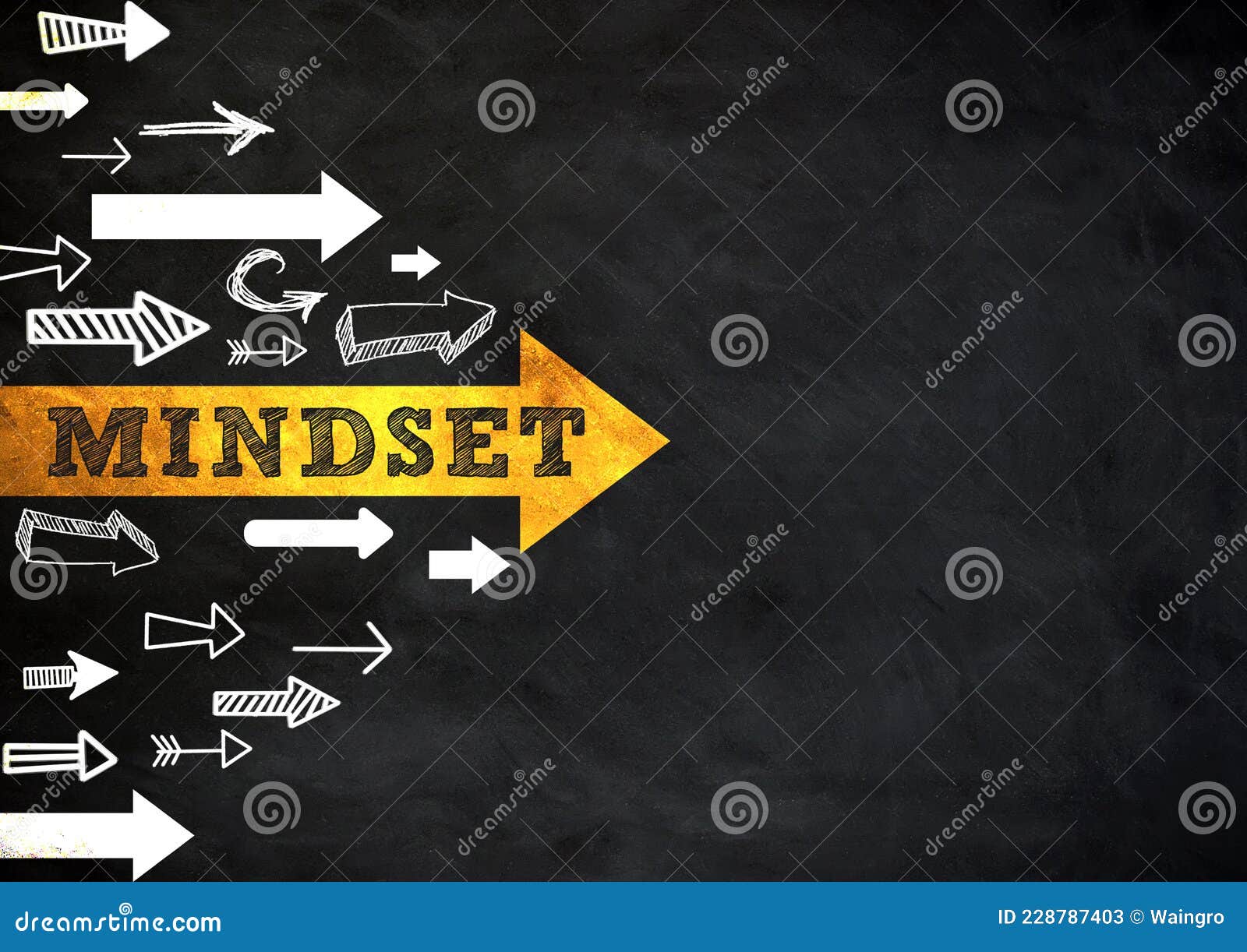 Mindset - Arrow Concept Illustration Stock Illustration - Illustration ...
