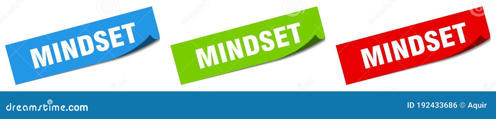 Mindset Banner. Mindset Speech Bubble Label Set. Stock Vector ...