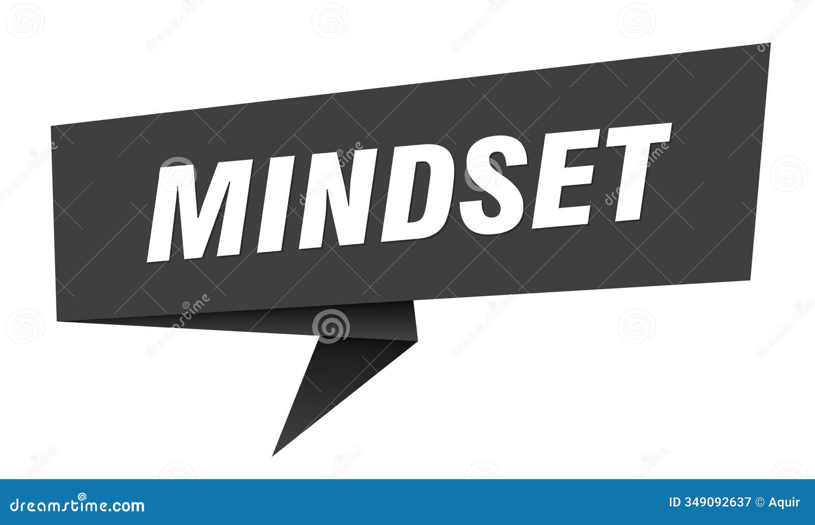 Mindset Banner. Mindset Speech Bubble, Label, Sticker, Sign Template ...