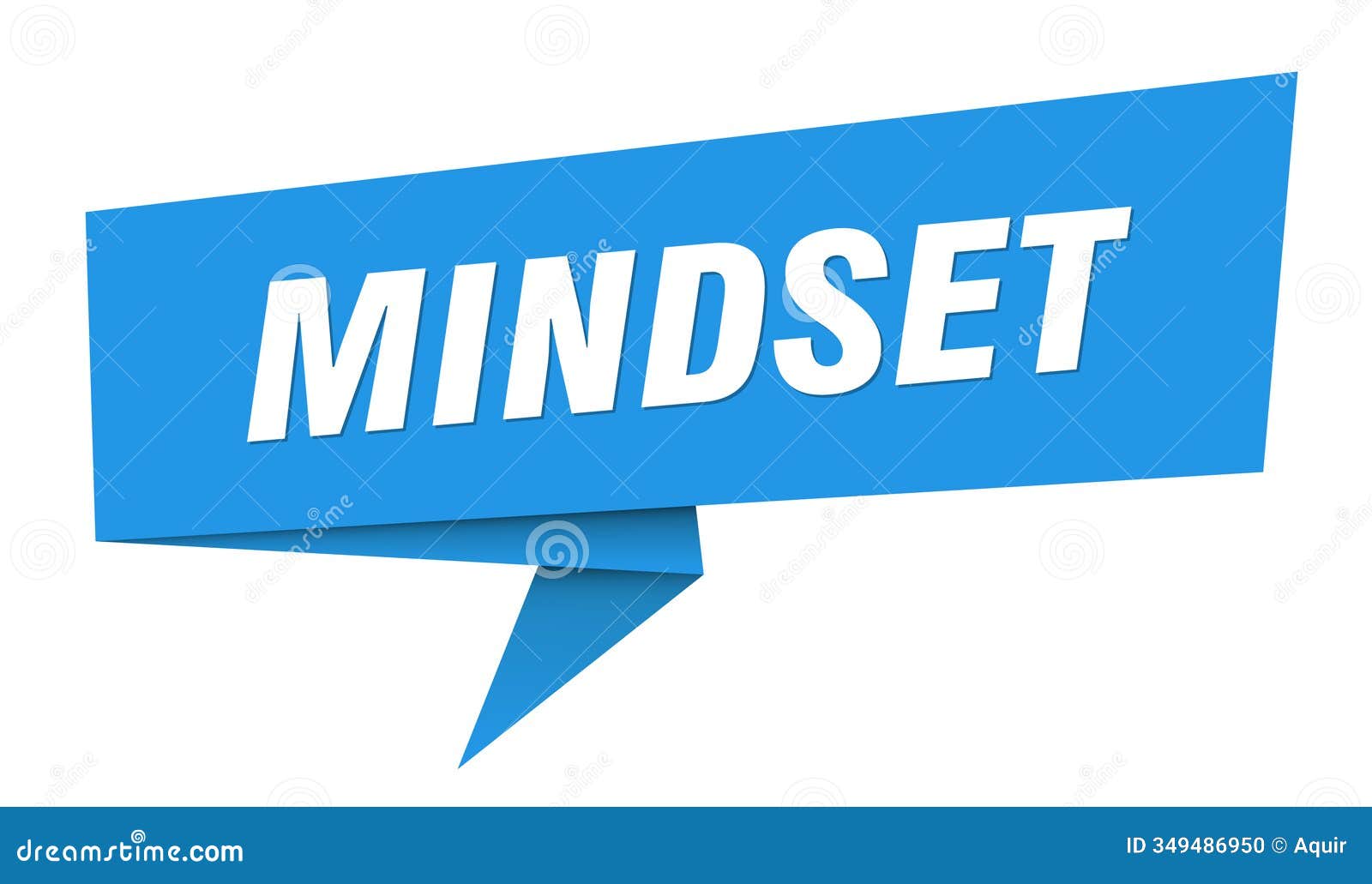 Mindset Banner. Mindset Speech Bubble, Label, Sticker, Sign Template ...