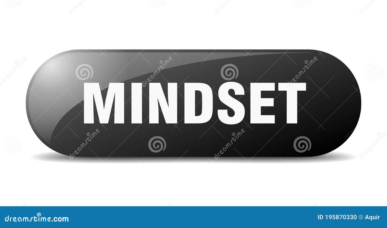 Mindset Button. Mindset Sign. Key. Push Button Stock Vector ...