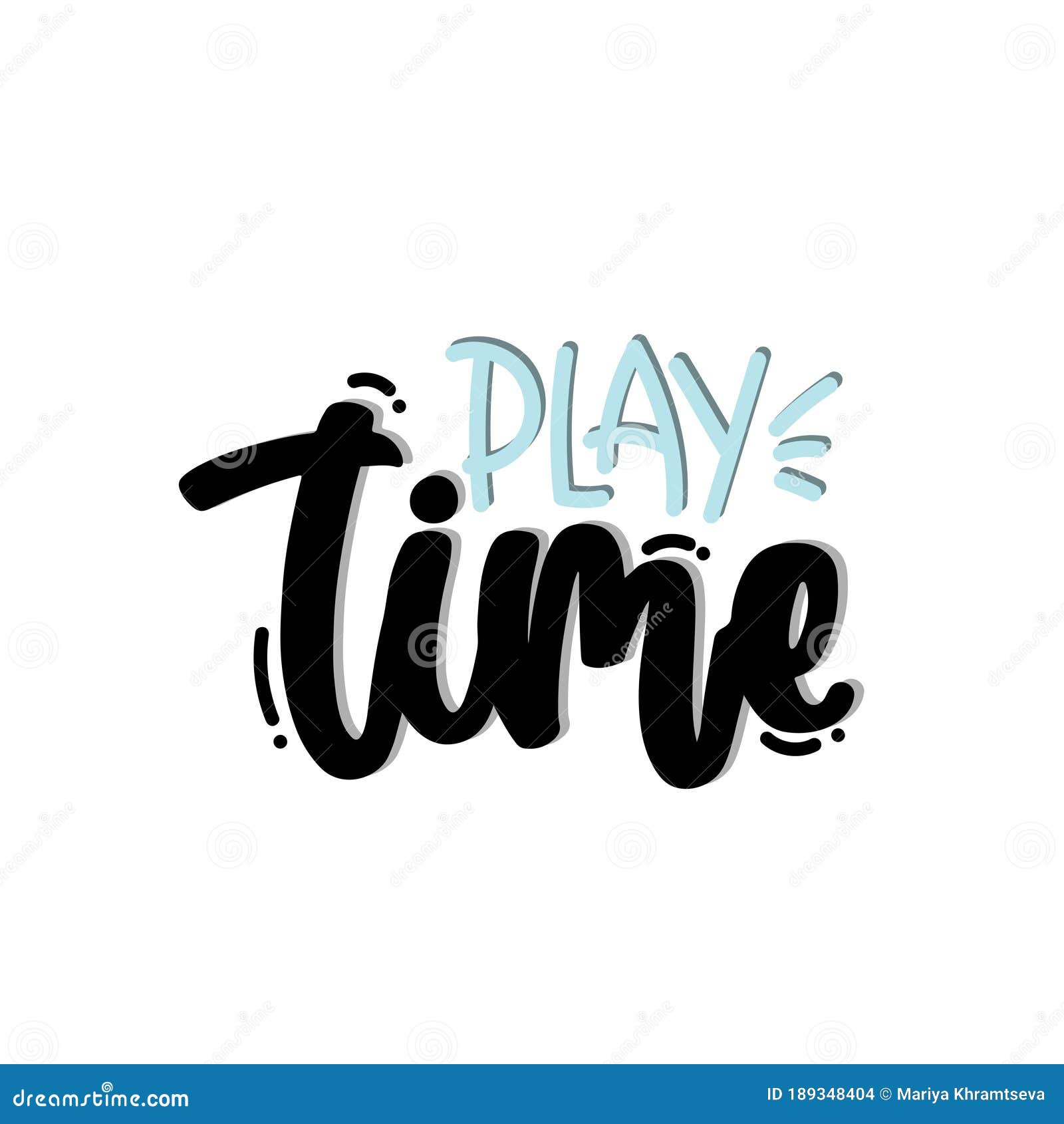 Play Time Written In Multicolored Kids Letters Royalty-Free Stock Image ...