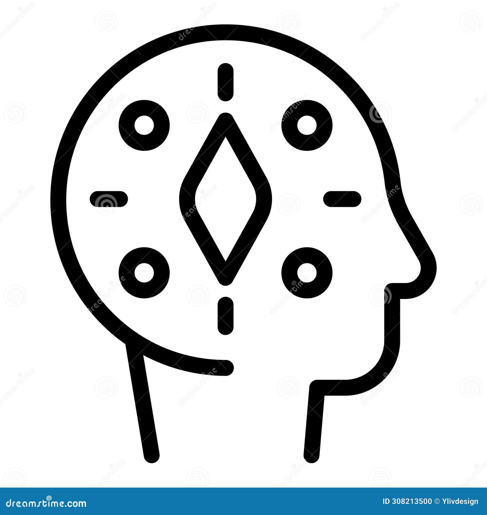Mindset Development Icon Outline Vector. Effective Skillset Building ...