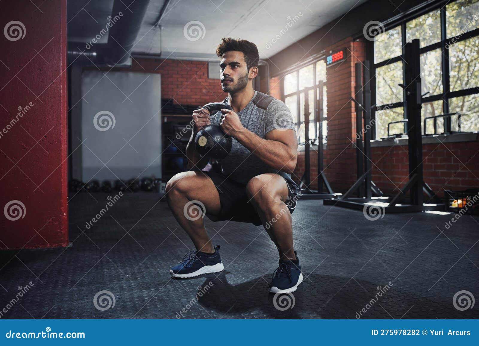 Mindset is Everything. a Handsome Young Man Working Out at the Gym ...