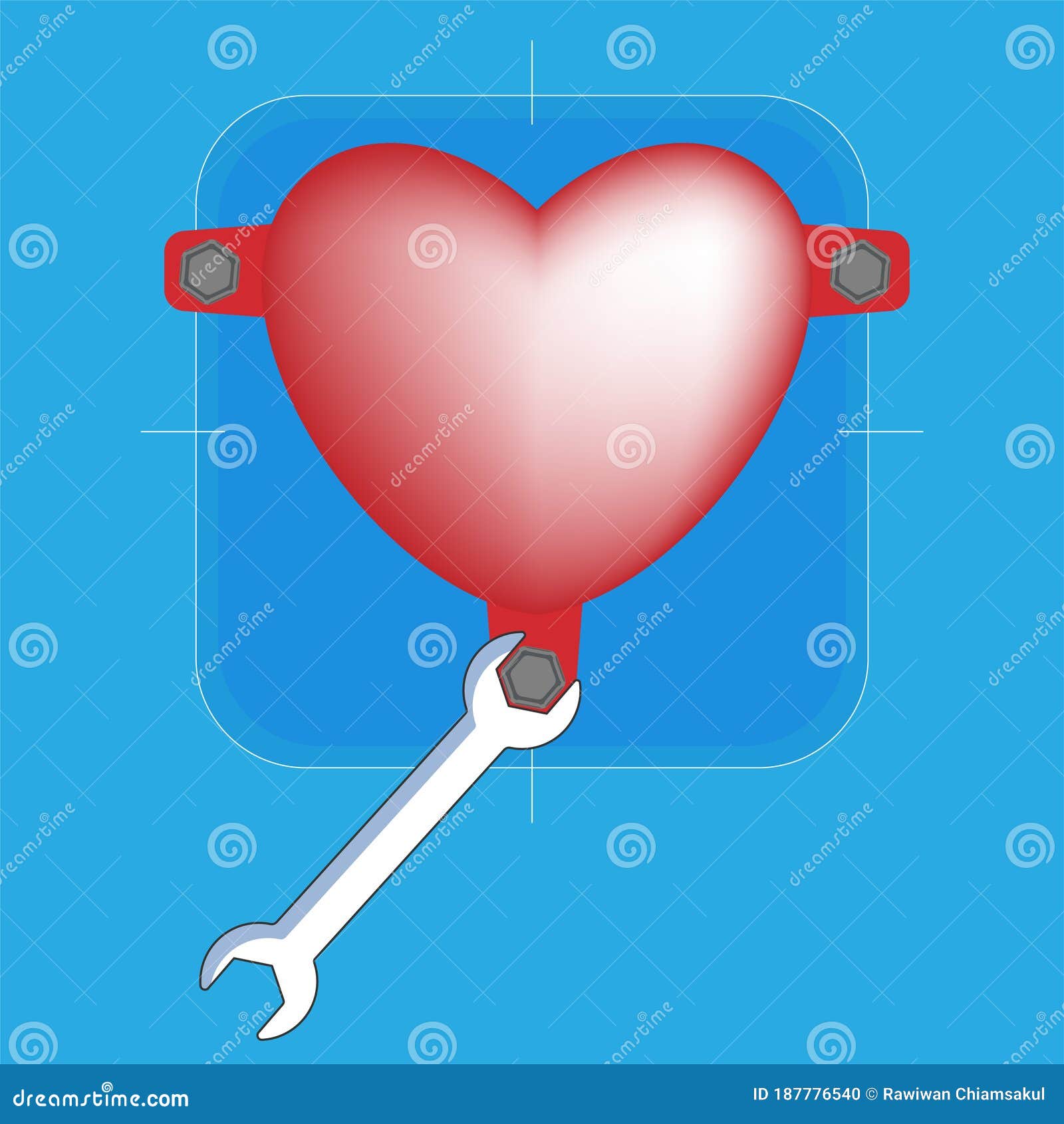 Mindset Fix Metaphor stock vector. Illustration of mindset - 187776540