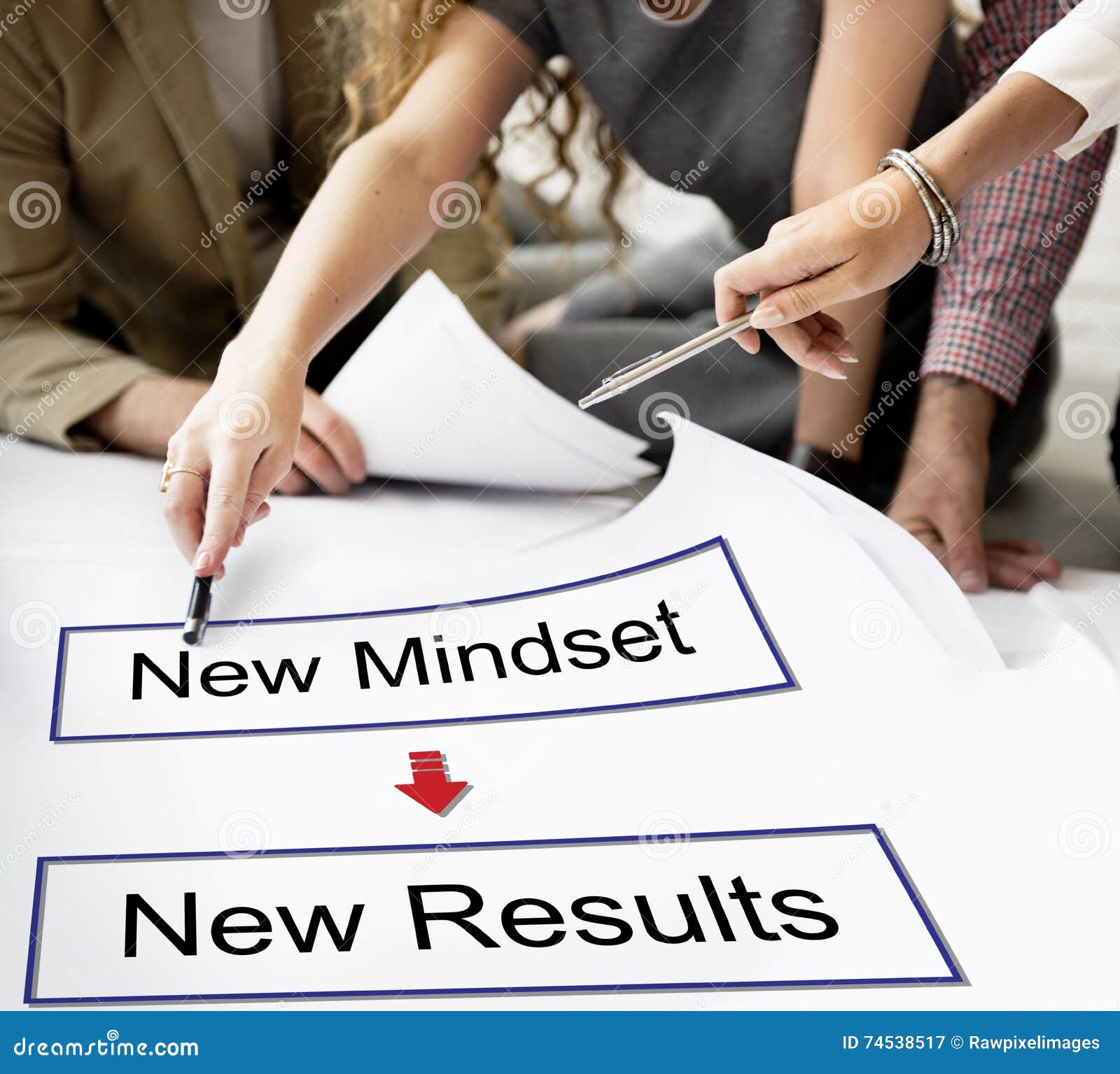 Mindset Opposite Positivity Negativity Thinking Concept Stock Image ...