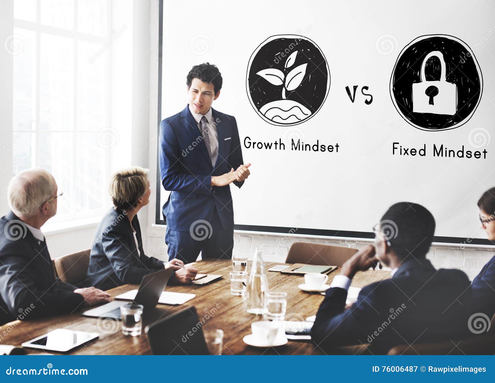 Mindset Opposite Positivity Negativity Thinking Concept Stock Image ...