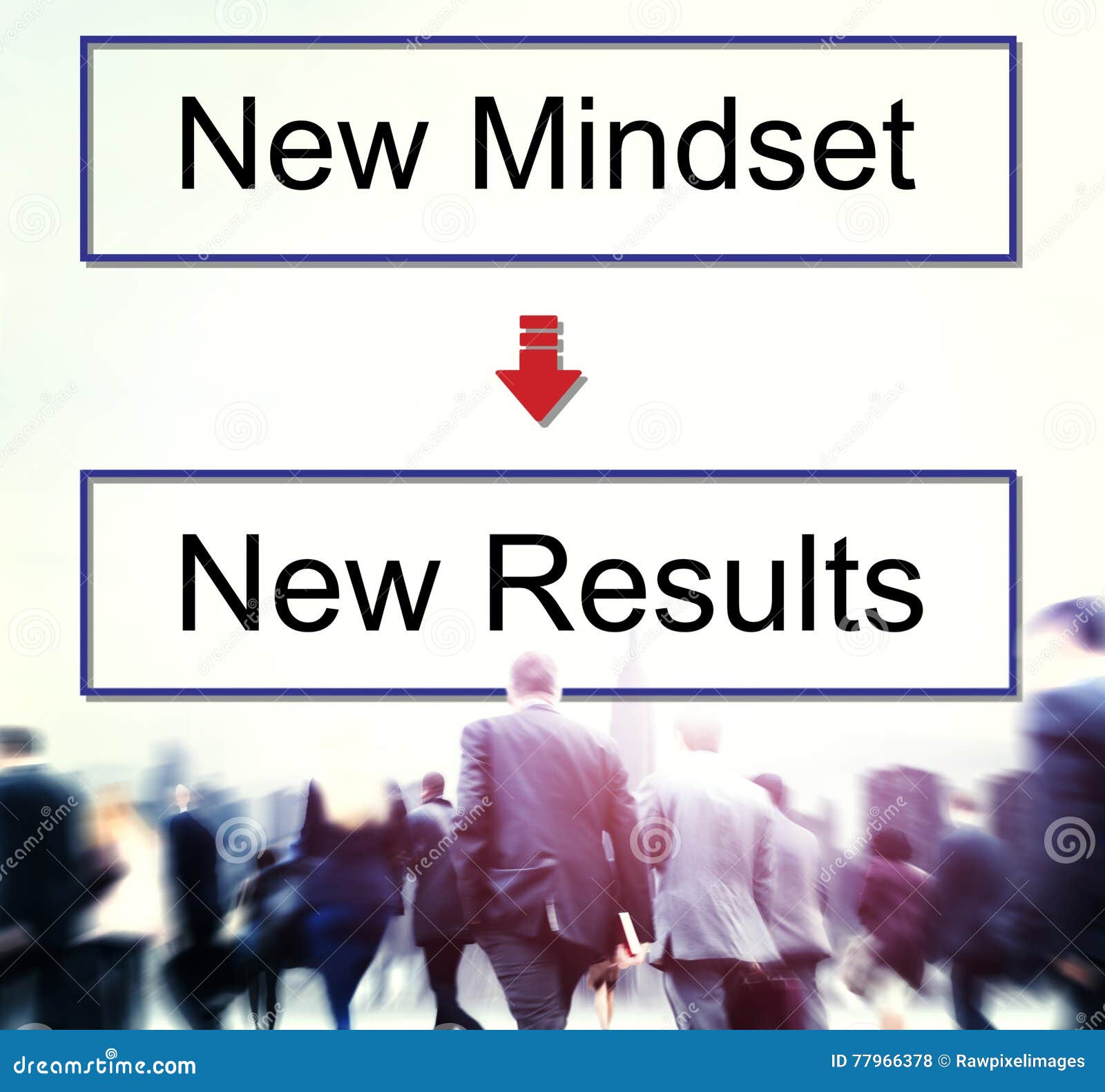 Mindset Opposite Positivity Negativity Thinking Concept Stock Photo ...