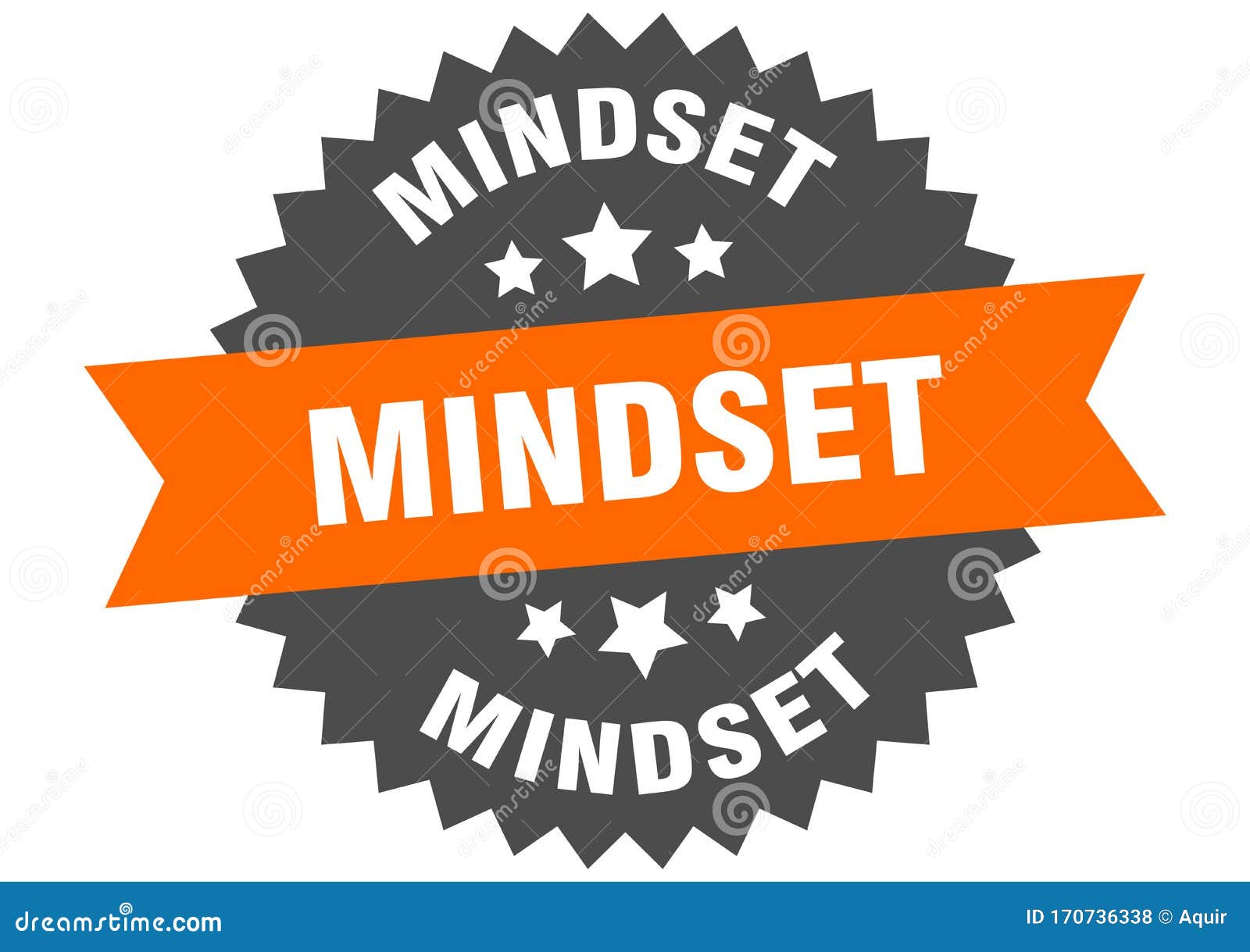 Mindset Sign. Mindset Circular Band Label. Mindset Sticker Stock Vector ...