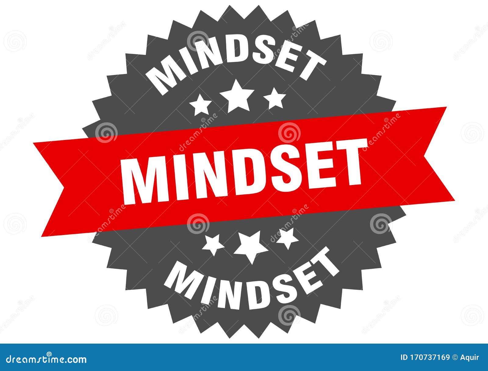 Mindset Sign. Mindset Circular Band Label. Mindset Sticker Stock Vector ...