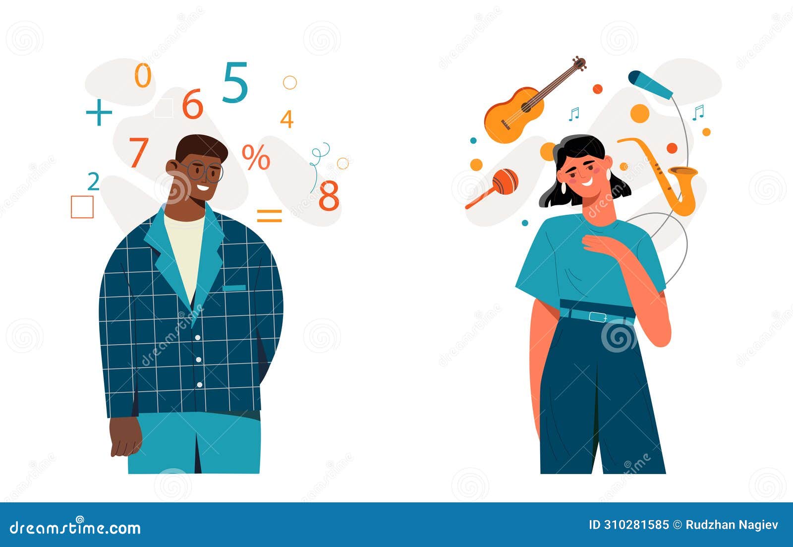 Mindset type vector set stock vector. Illustration of collection ...