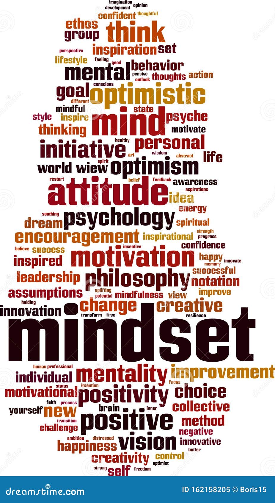 Mindset - Word On Wooden Block Royalty-Free Illustration ...