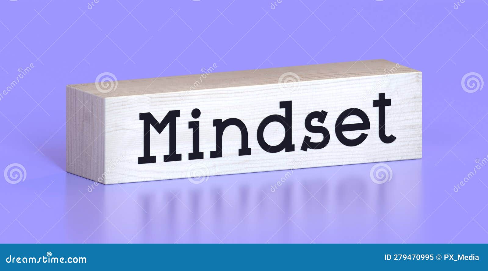 Mindset - Word On Wooden Block Royalty-Free Illustration ...