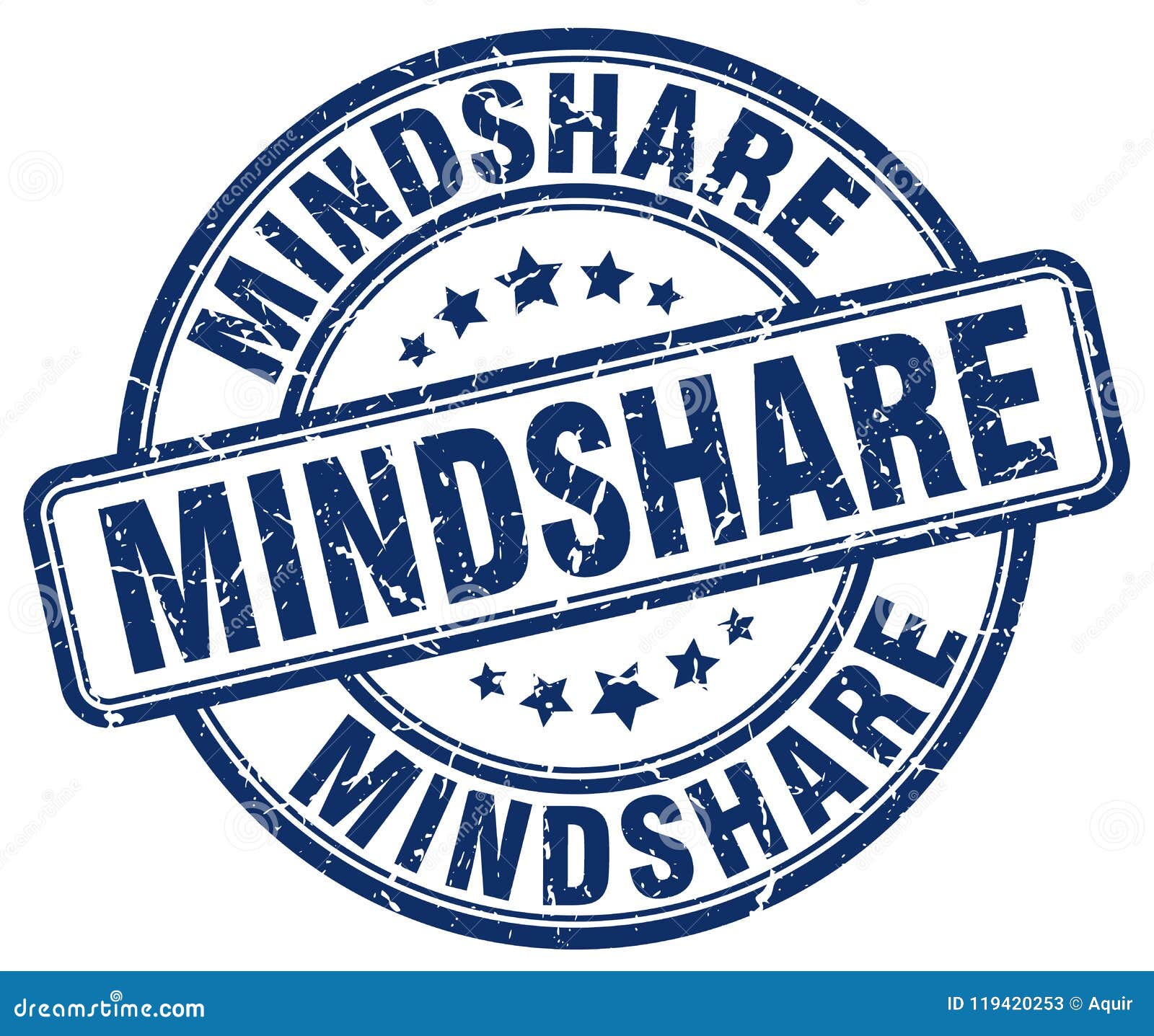 Mindshare blue stamp stock vector. Illustration of grunge - 119420253