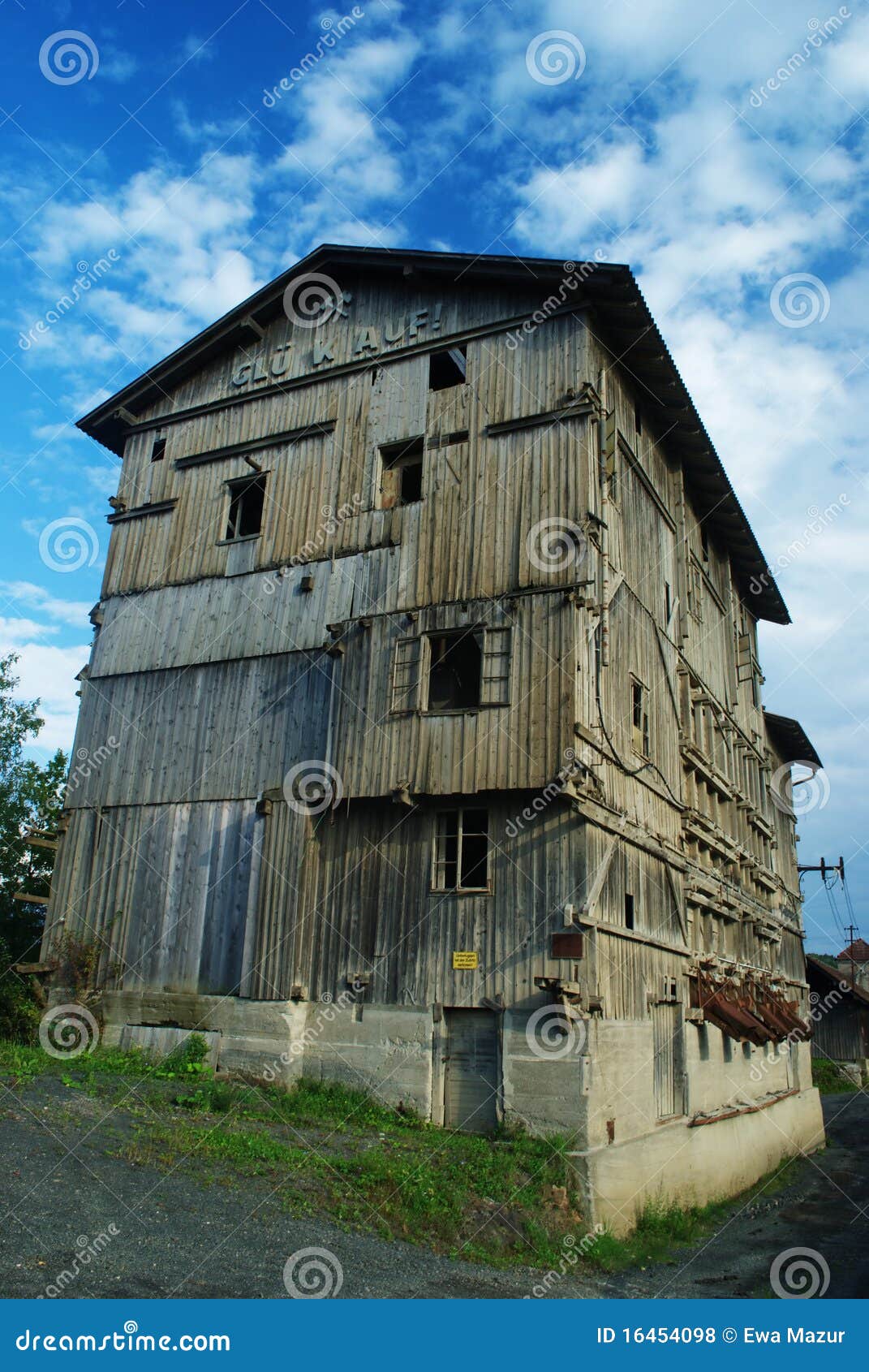Mine building. stock photo. Image of tradition, empty - 16454098