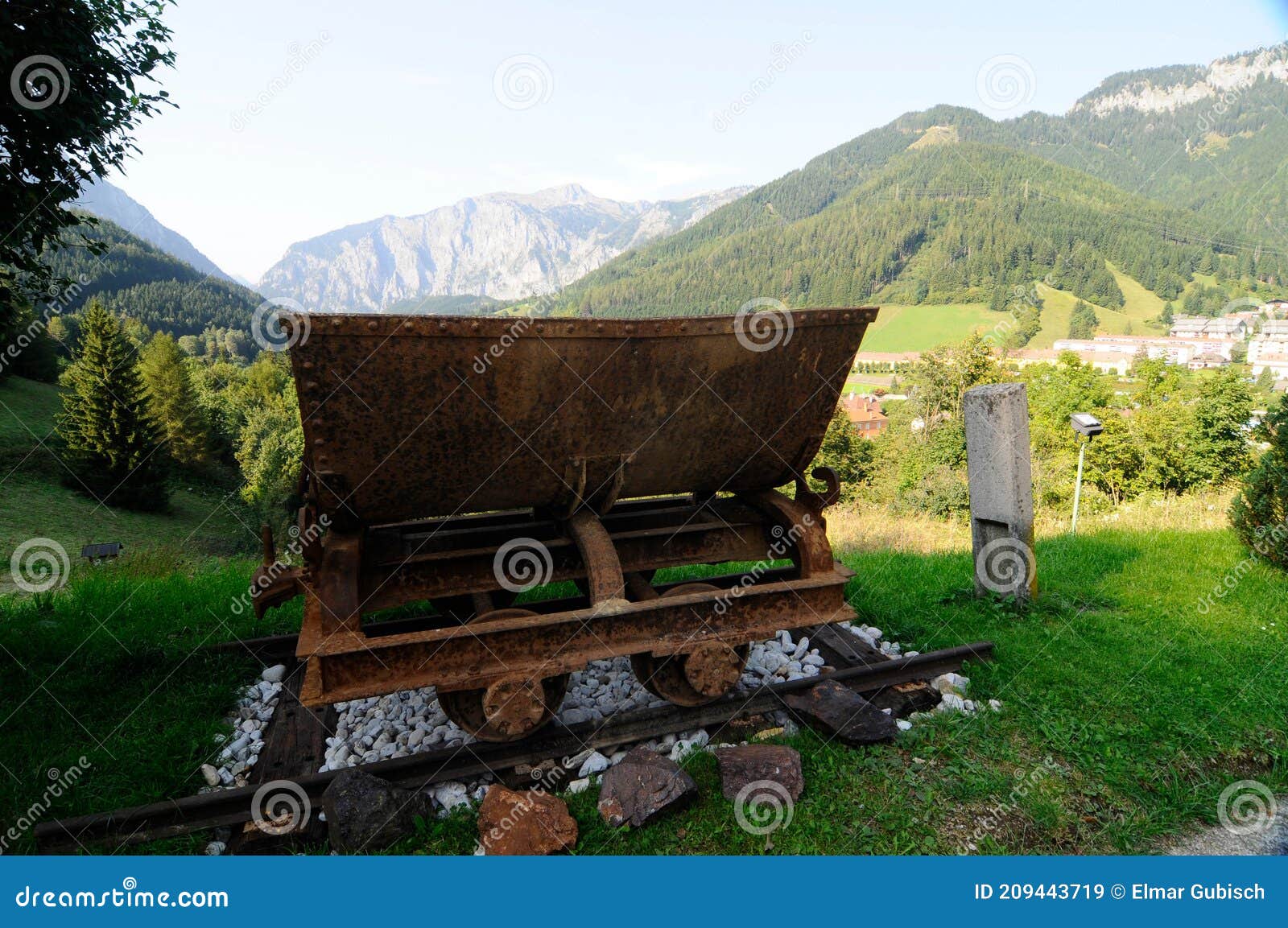 A mine car in mining stock image. Image of group, civil - 209443719