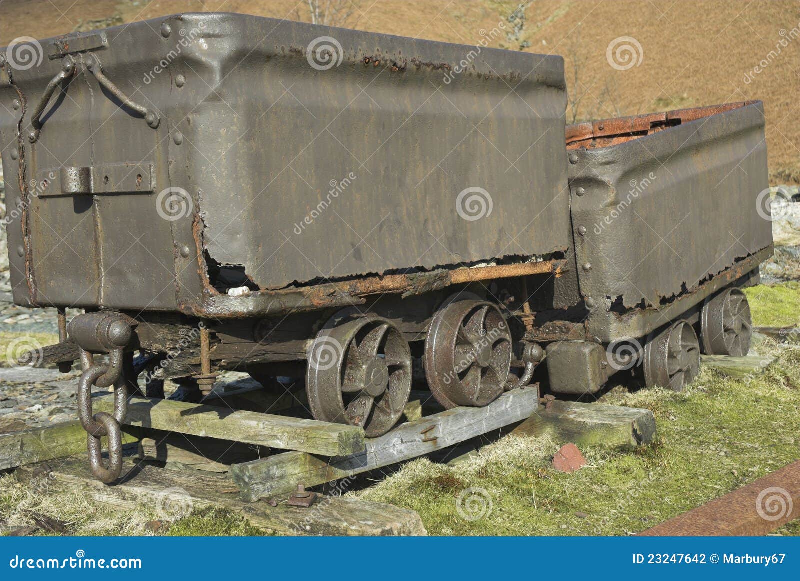 Mine Cart stock photo. Image of site, transport, retro - 23247642