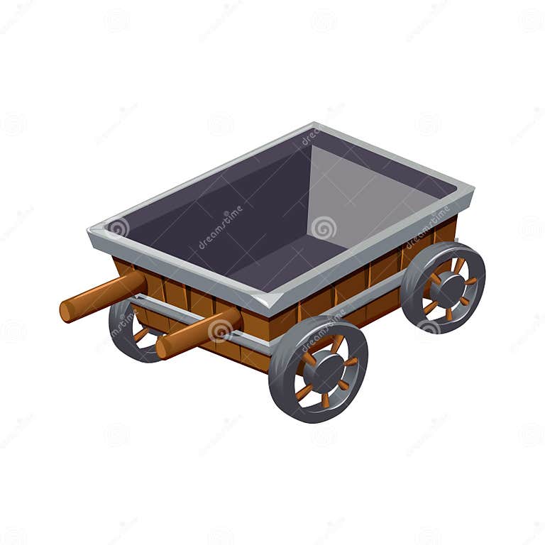 Mine Cart Game Composition stock vector. Illustration of clipart ...