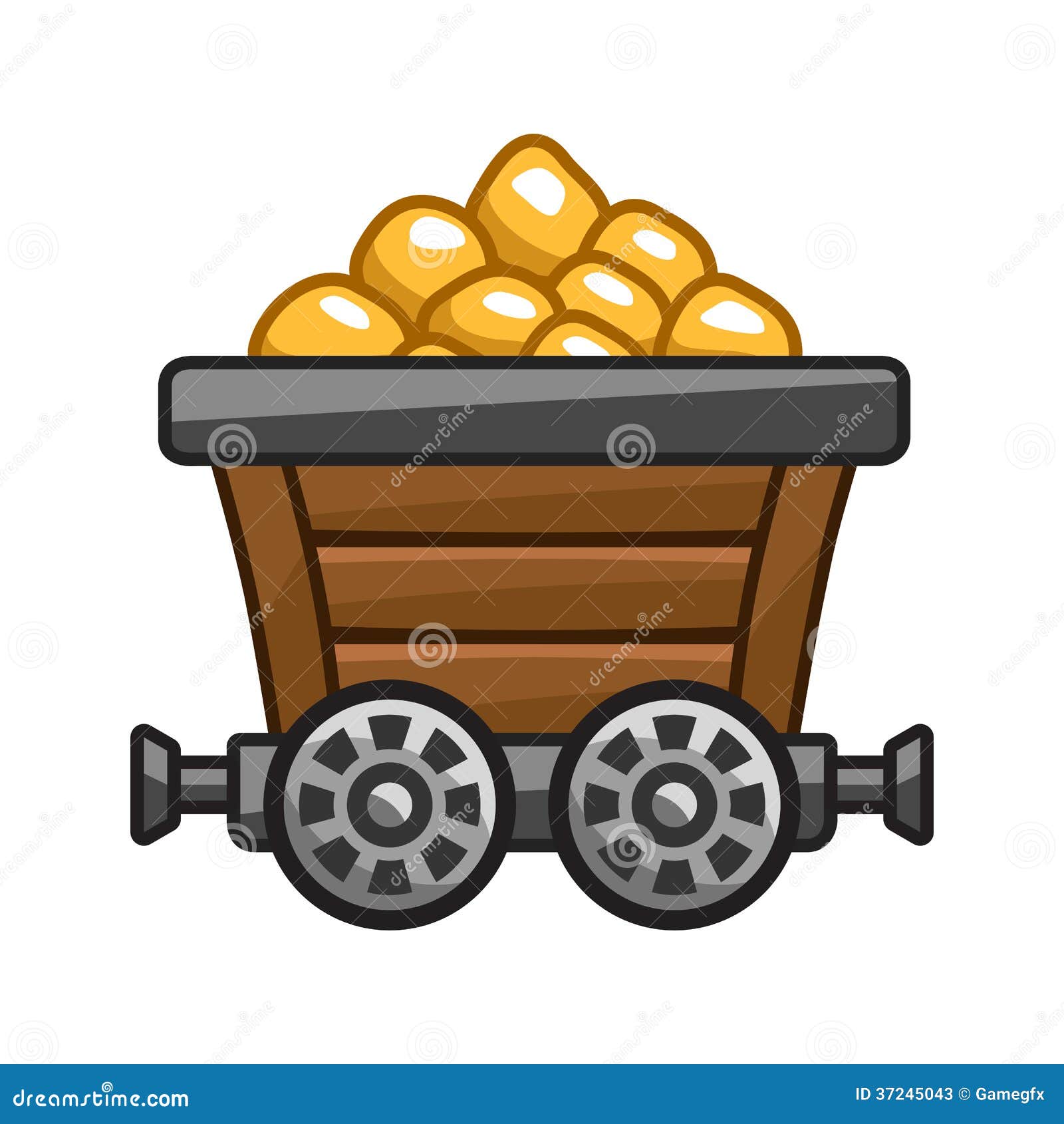 Mine Cart Stock Image | CartoonDealer.com #37245043