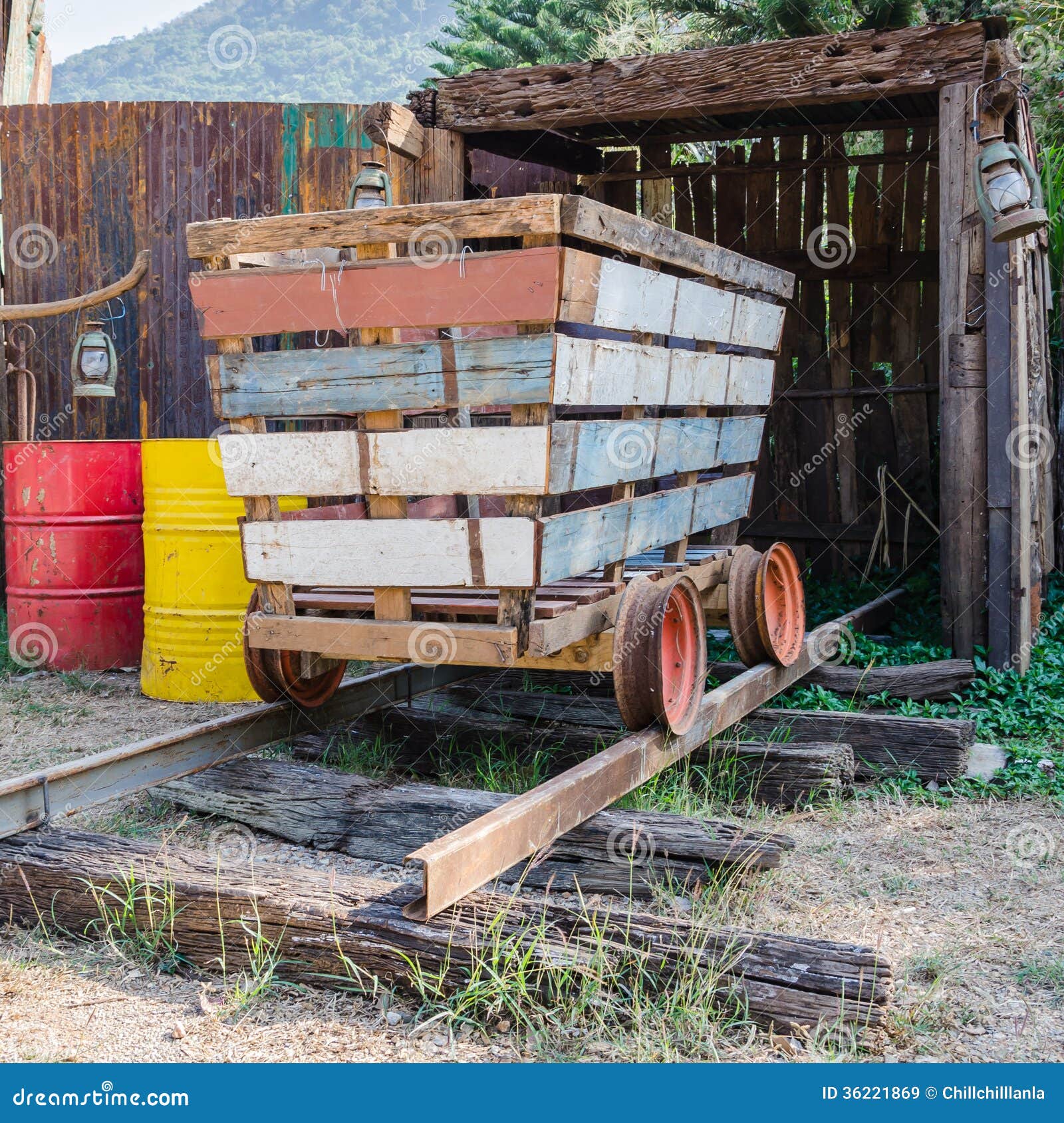Mine cart stock image. Image of plant, dark, tool, engineering - 36221869