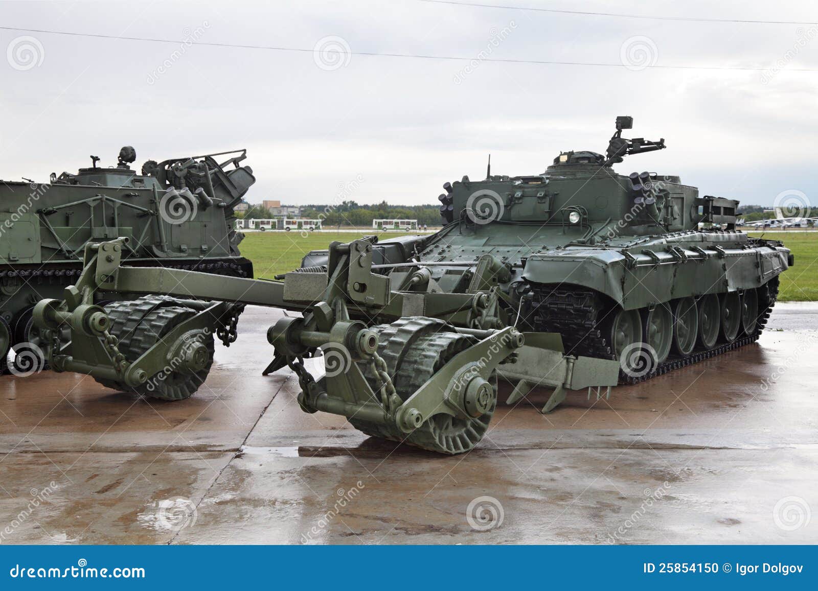 Mine clearing vehicle editorial image. Image of arms - 25854150