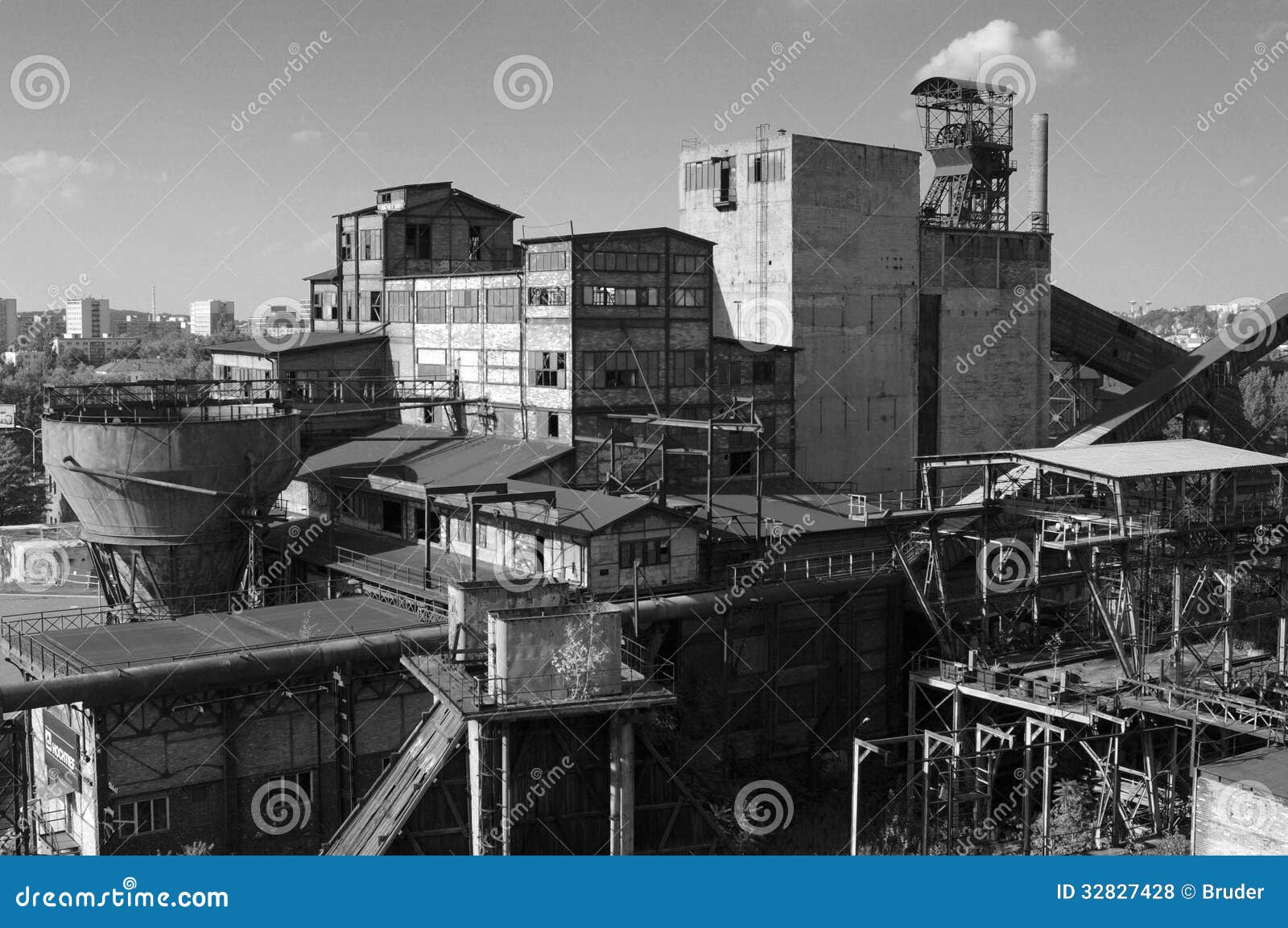 Mine complex stock photo. Image of grunge, elevator, economy - 32827428