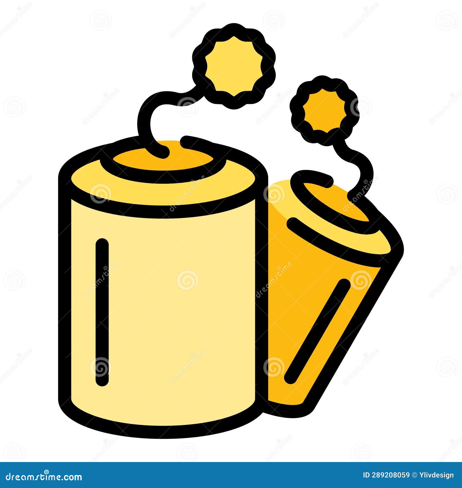 Mine Dinamite Icon Vector Flat Stock Vector - Illustration of gold ...